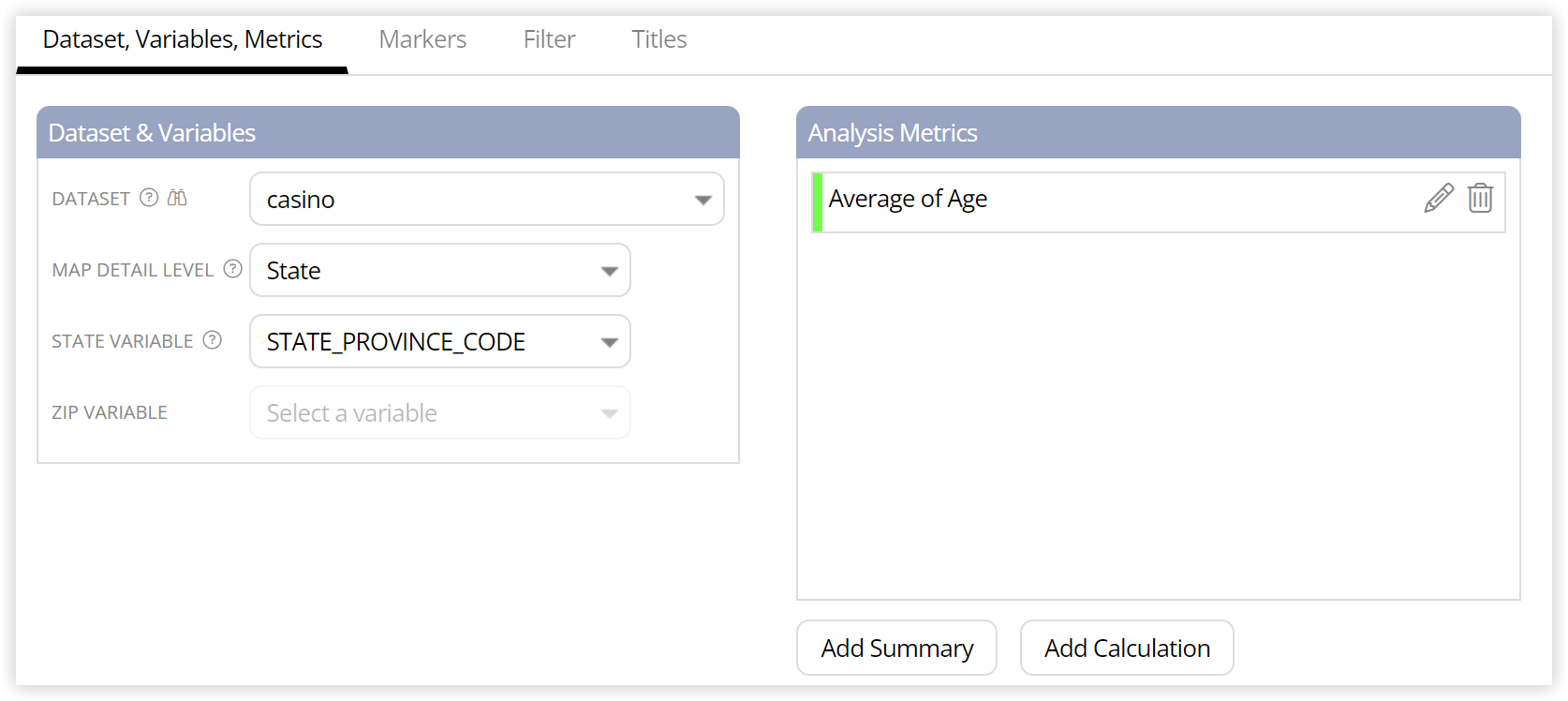 Edit Settings of an Insight Map